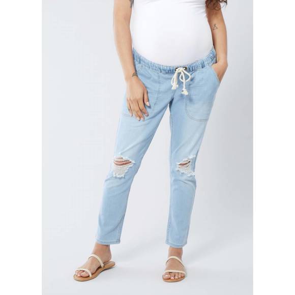 INGRID + ISABEL | Jeans | New Ingrid Isabel Drawstring Girlfriend Jeans ...